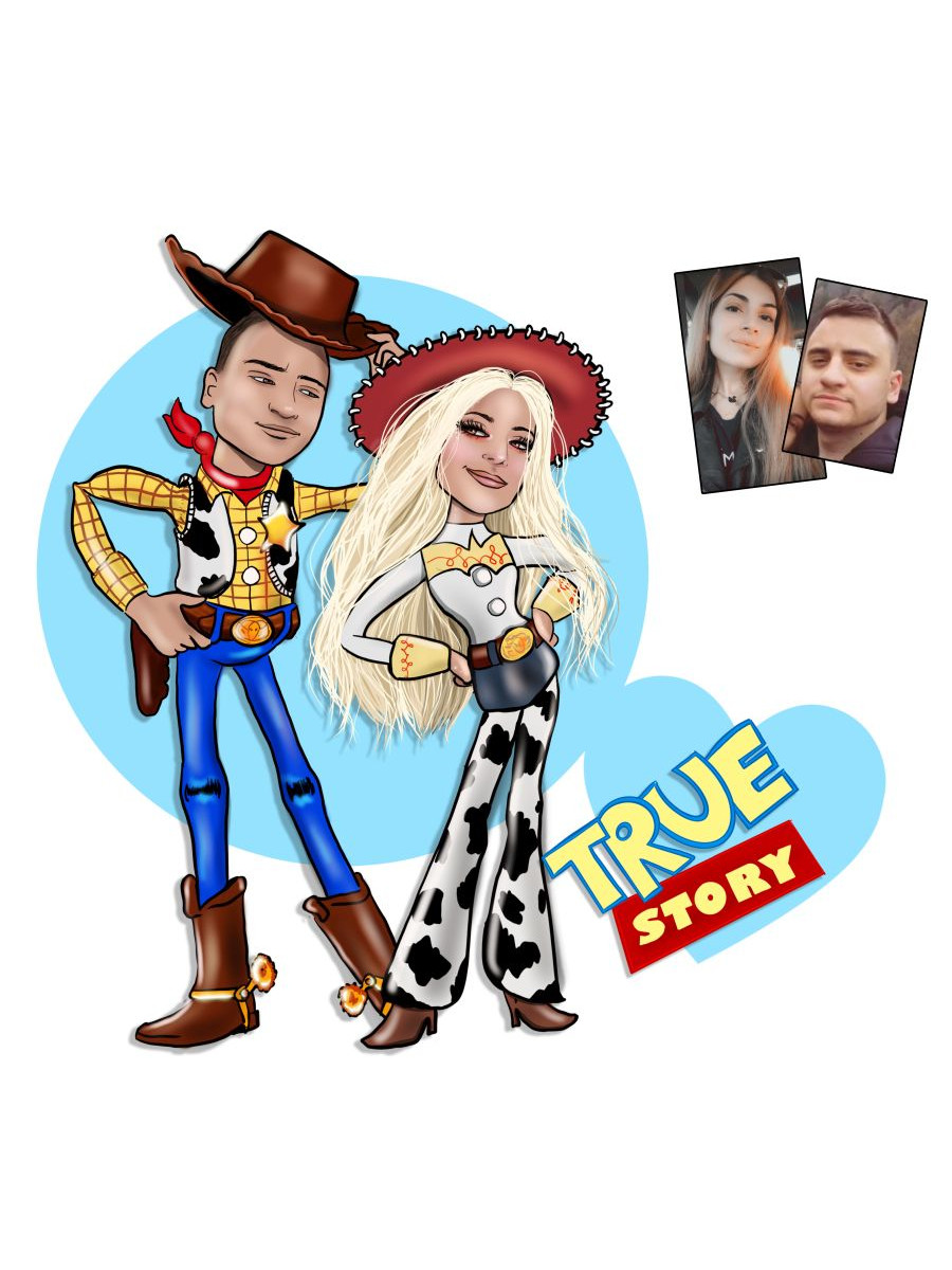 Γίνε ο ήρωας που θέλεις - Lenia Razi Art Πορτέτα Cartoon