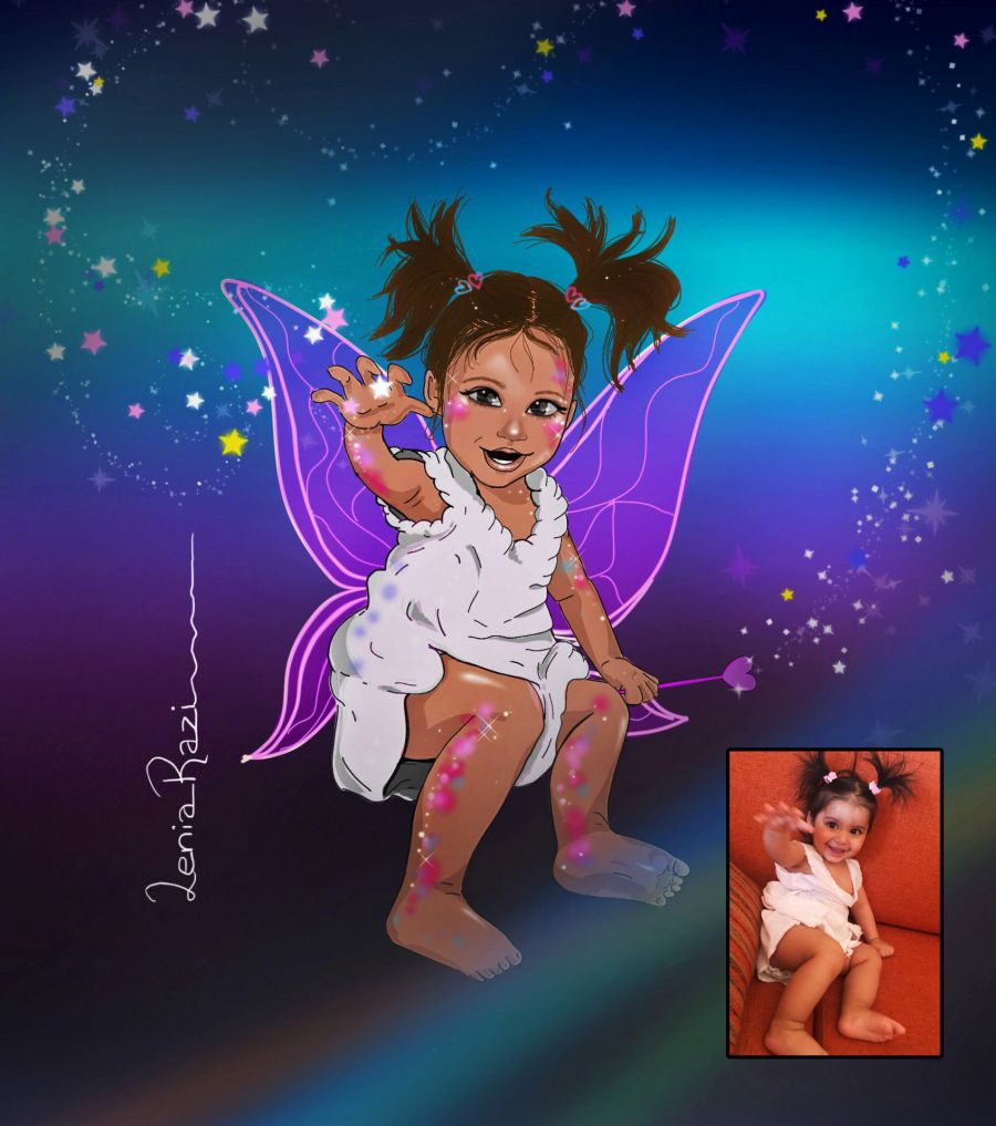 Παιδικό Πορτρέτο - Lenia Razi Art Πορτέτα Cartoon